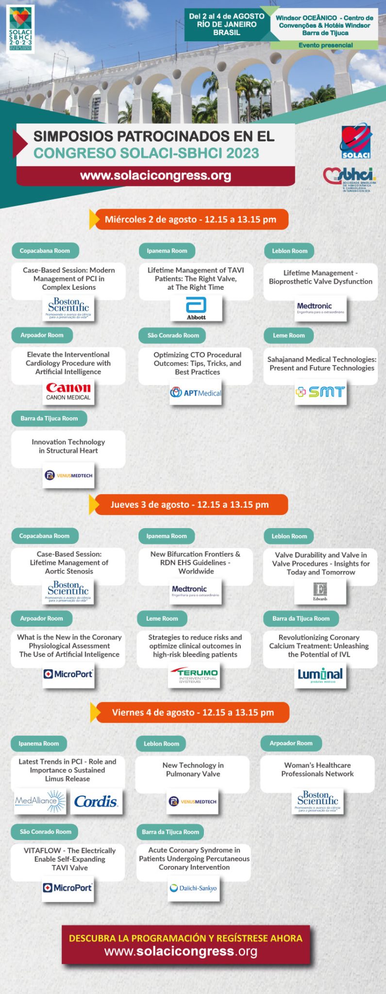 Descubra los innovadores simposios patrocinados del Congreso SOLACI-SBHCI 2023 | SOLACI