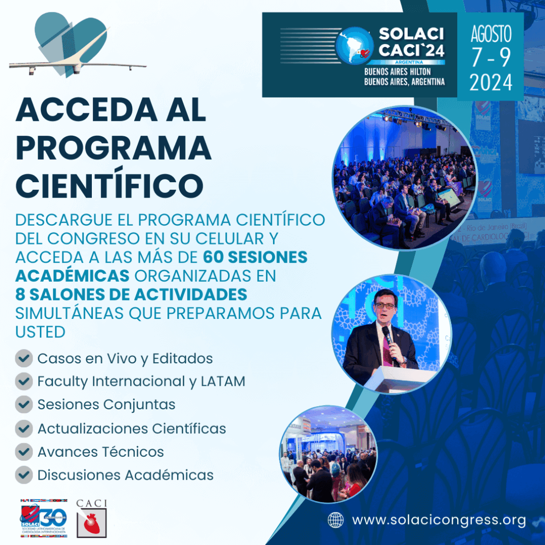 Descargue el programa científico del Congreso SOLACI-CACI 2024 | SOLACI